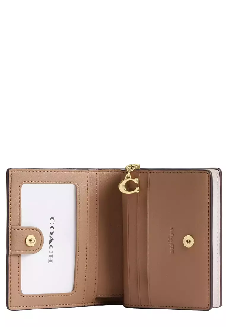 Buy Coach Snap Wallet In Signature Canvas in Sand/ Chalk CW789 2025 ...