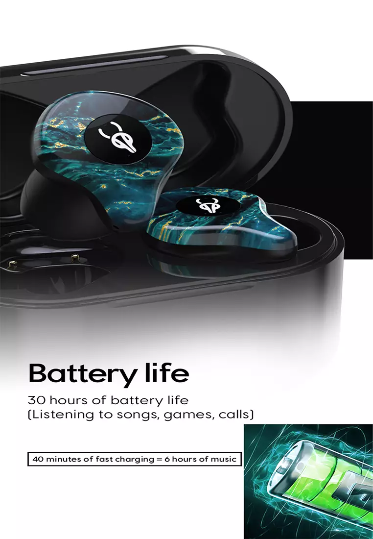 Buy Sabbat X12 Ultra Marble Series (Dream Stone) Bluetooth Earbuds True ...