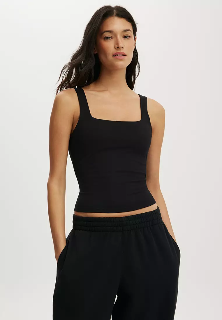 Buy Cotton On Body Ultra Soft Square Neck Tank Top 2026 Online | ZALORA