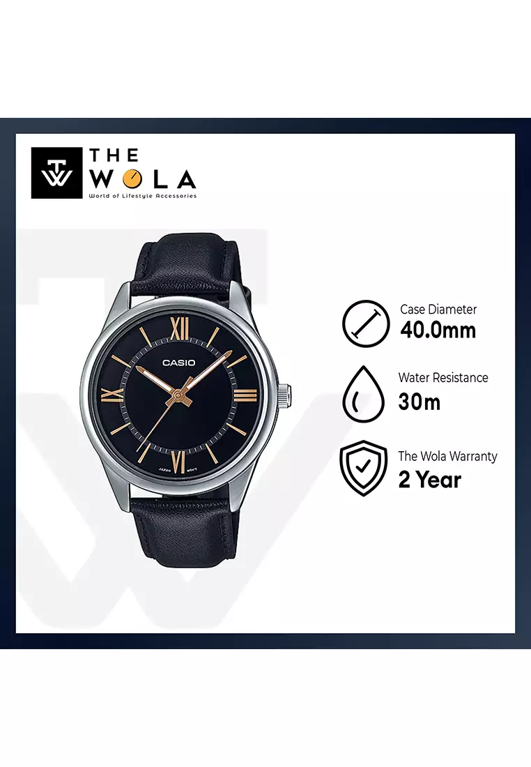 網上選購 Casio Men's Analog MTP-V005L-1B5 Black Leather Watch 2025 系列 ...