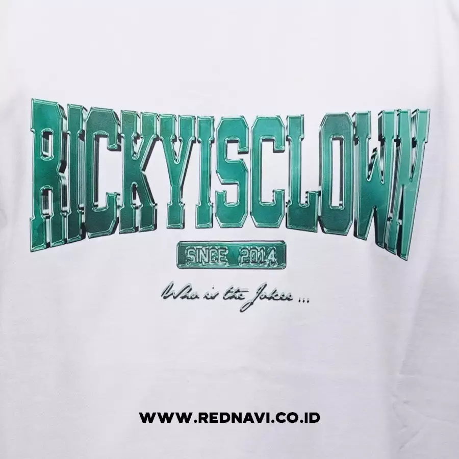 Jual Ricky is Clown Ricky is Clown RIC Western Font Tee Original 2025 ...