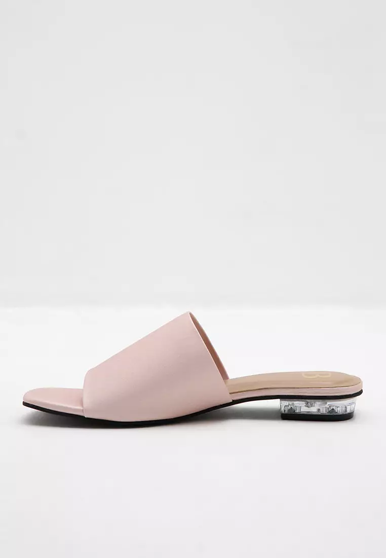 Jual Berrybenka Label Sofia Ibiza Sandal Wide Strap Pink Original 2026 ...