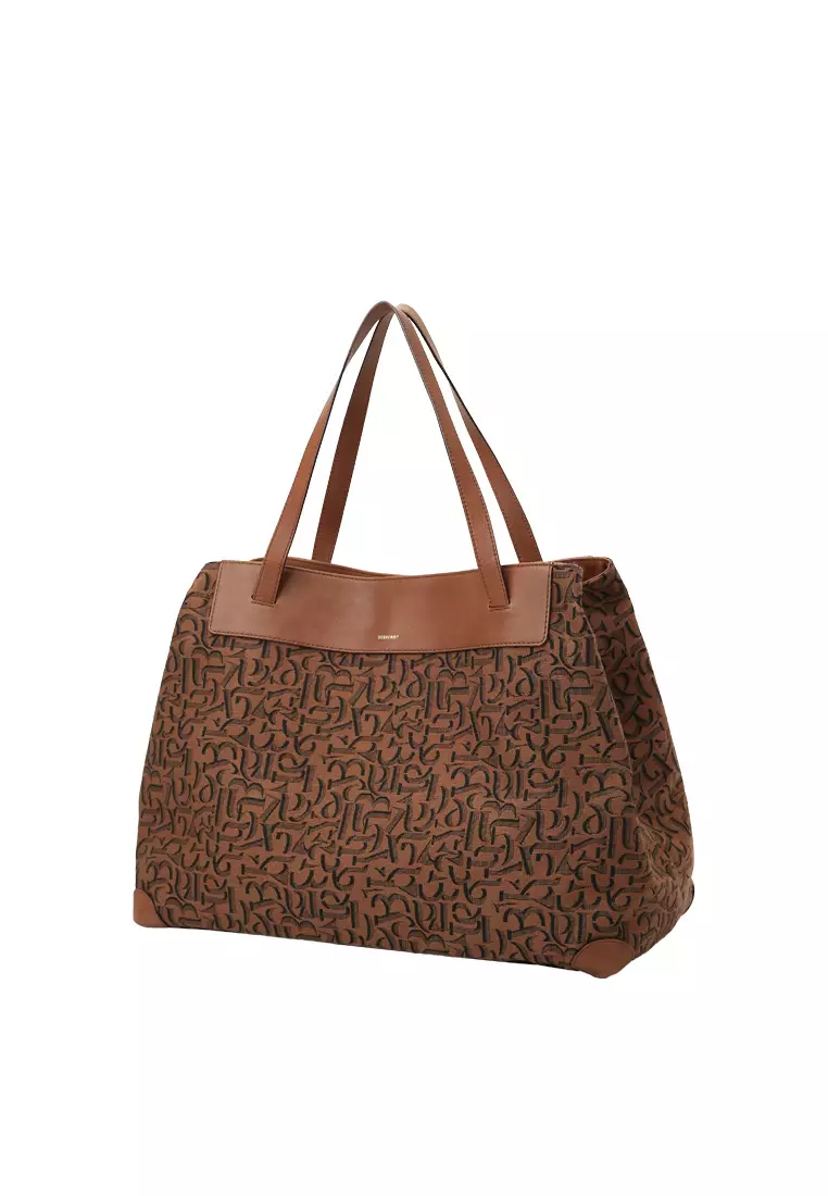 Jual BERACAMY Soft-Structured Trapezoidal Canvas Tote Bag Large ...