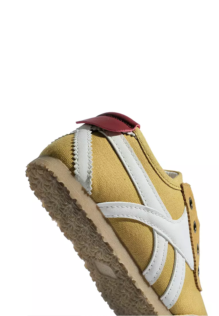 Buy Gingersnaps Alex Canvas And Leather Sneakers With Velcro Top ...