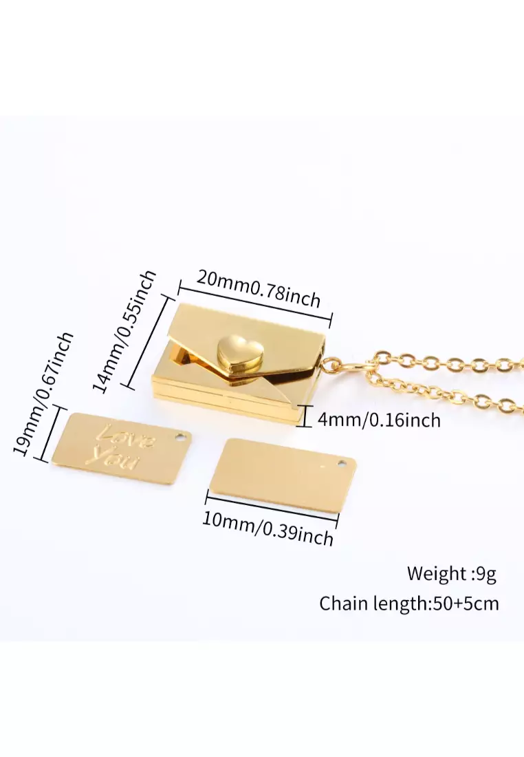 Buy Lara Love Book Pendant Sweater Chain 2025 Online | ZALORA