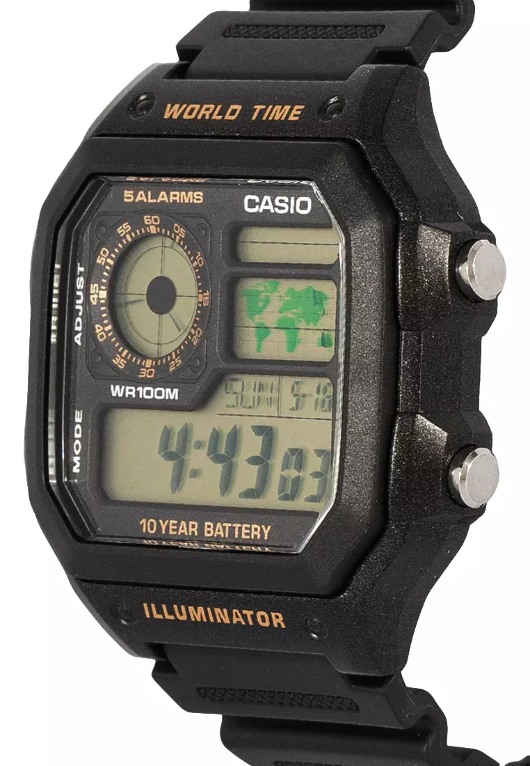 Jual CASIO Men Digital Watches AE-1200WH-1BVDF Original 2025 | ZALORA Indonesia