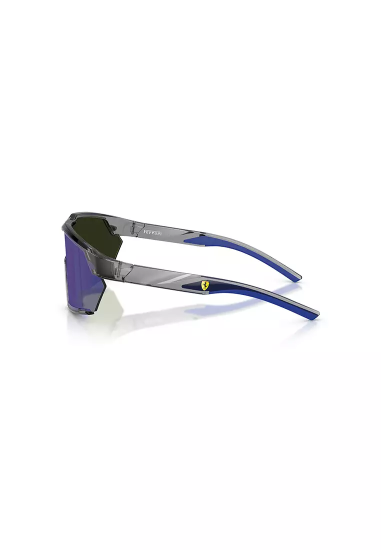 Buy Scuderia Ferrari Men's Irregular Frame Grey Injected Sunglasses ...