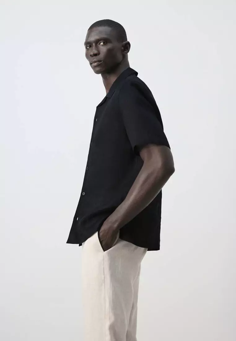 Buy MANGO Man Regular-Fit 100% Linen Shirt 2026 Online | ZALORA