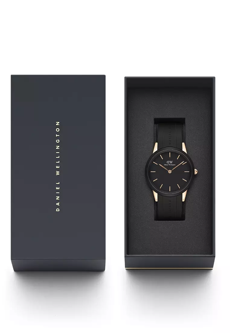 Daniel Wellington Iconic Motiob Black Dial 40mm Men's Stainless Steel ...