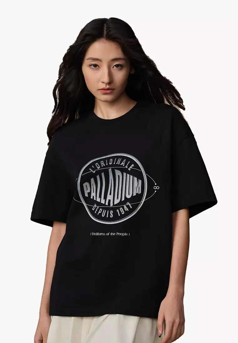 Palladium MEN'S PALLADIUM LOGO LOOSE FIT COTTON T-SHIRT 2026 | Buy ...