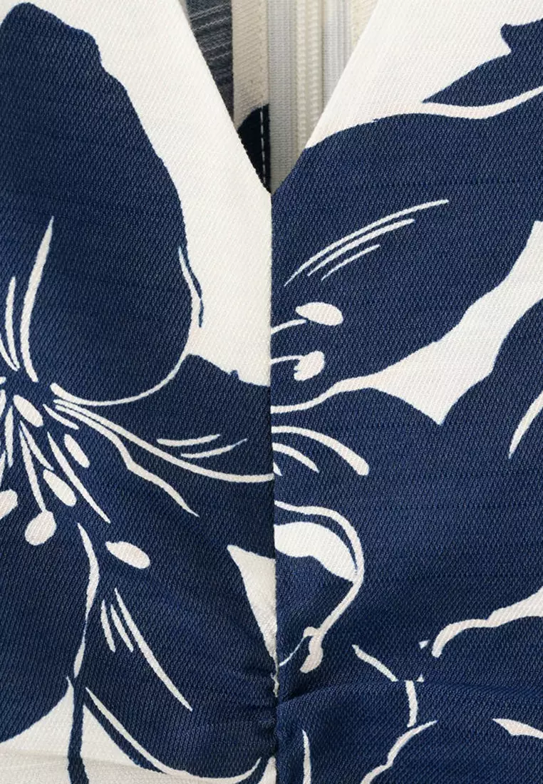 Mango Side Ruched Floral Dress 2026 | Buy Mango Online | ZALORA Hong Kong