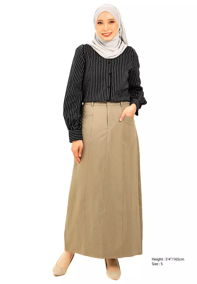 Buy Gene Martino Gene Martino Camelia A Cut Skirt 070 2026 Online | ZALORA