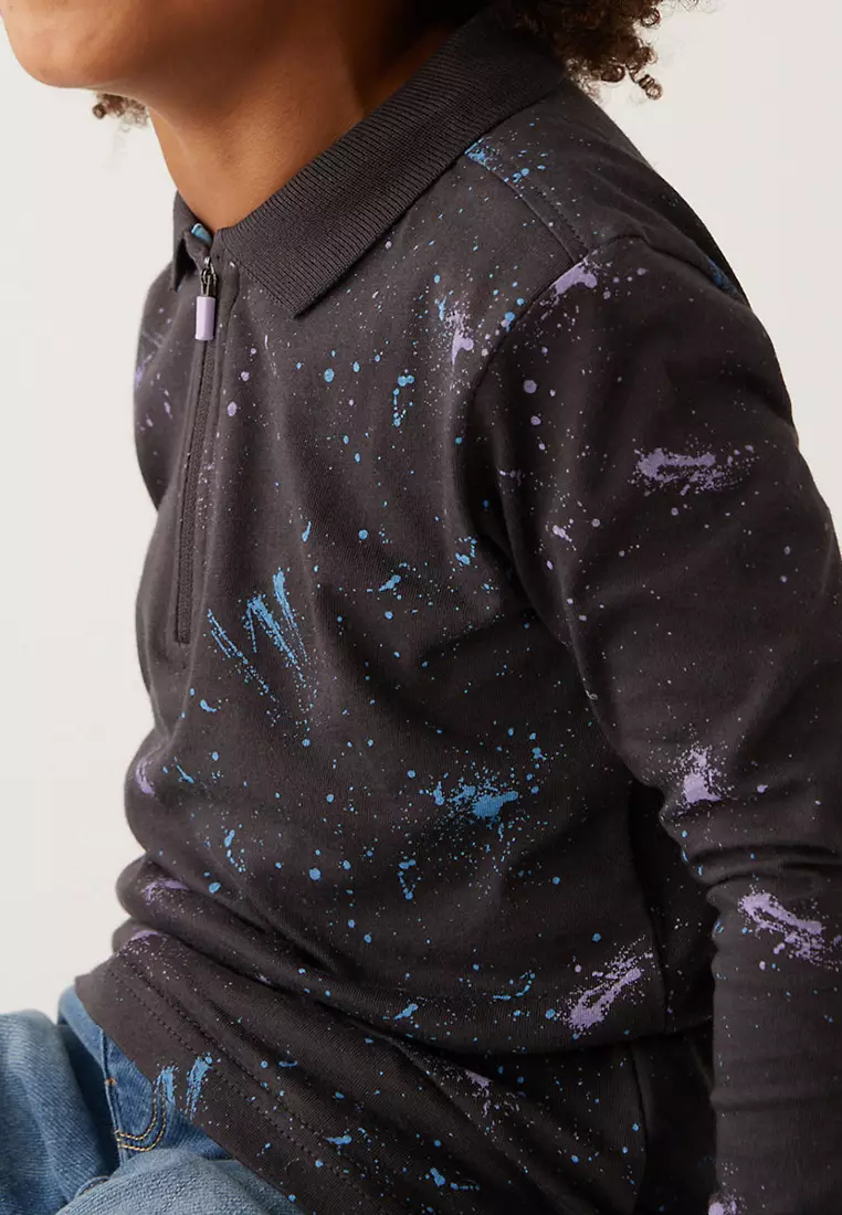 Jual Marks & Spencer Pure Cotton Space Polo Shirt Original 2024 ...