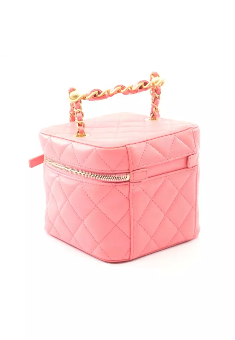 Buy Chanel Pre-Loved Chanel matelasse vanity bag chain shoulder bag ...