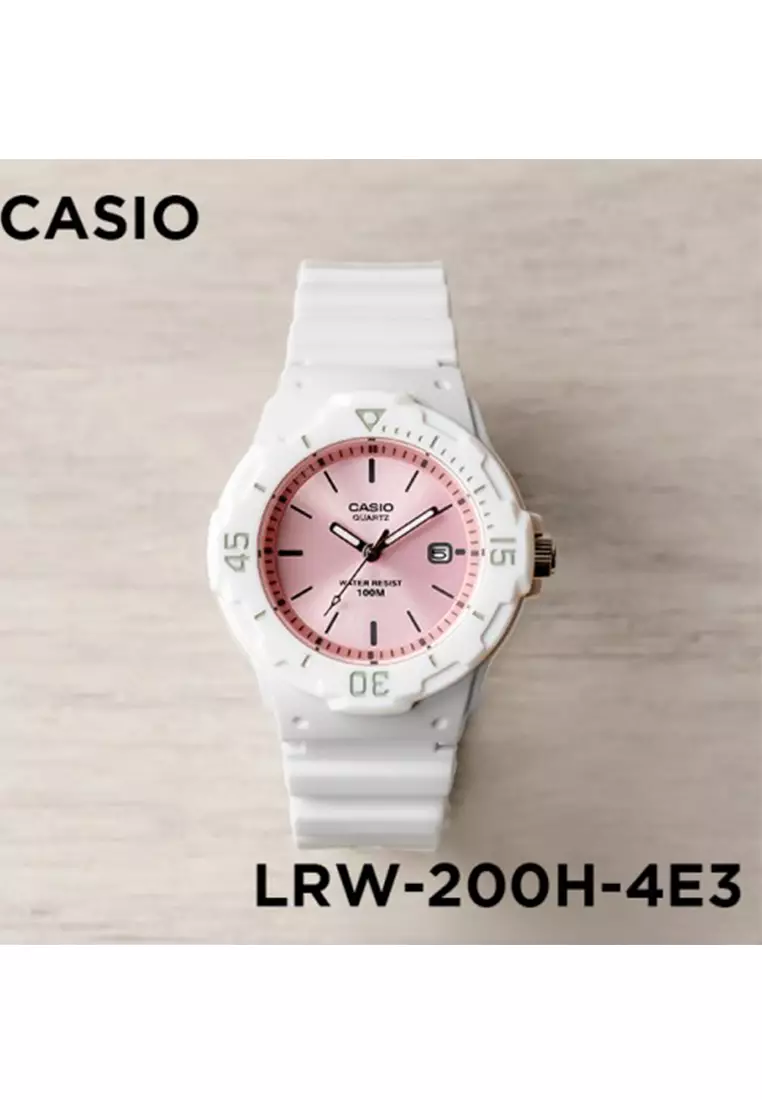Jual CASIO CASIO LRW-200H-4E3VDF WHITE PINK Original 2026 | ZALORA Indonesia