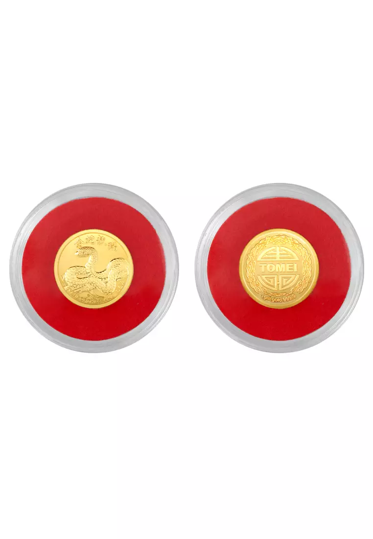 網上選購 TOMEI TOMEI 【金蛇献瑞压岁金】 Year Of The Snake Yasui Jin Gold Coin 1G ...