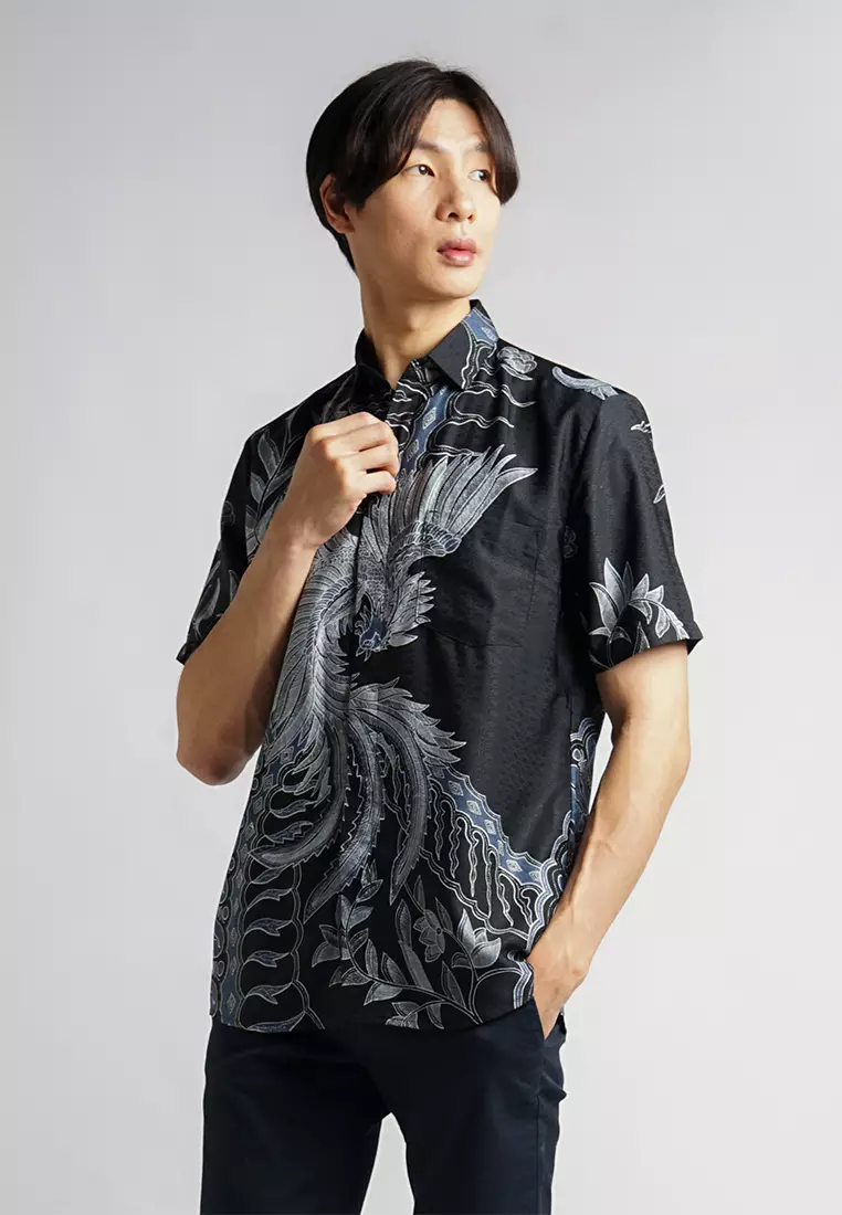 Jual MY AKSA FIT EVERYWHERE MY AKSA BATIK PRIA KEMEJA FURING PENDEK ...