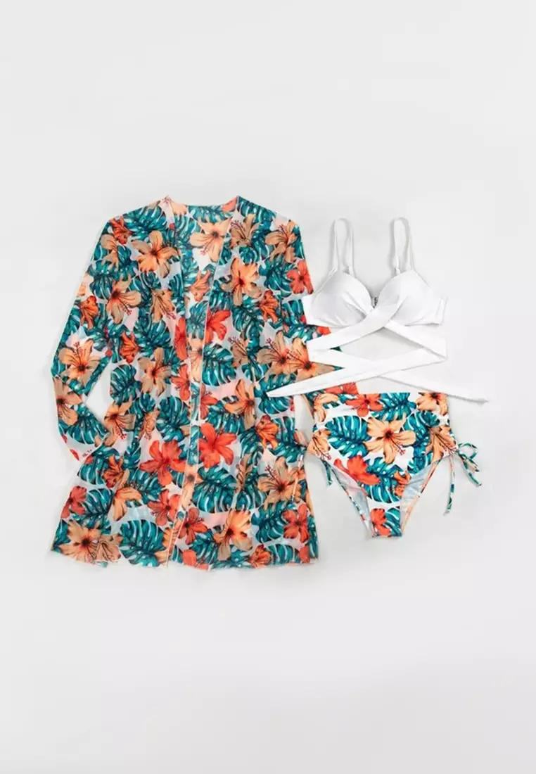 LYCKA LKL1125-LYCKA European Style Bikini and Robe Sets (Multi) 2025 ...