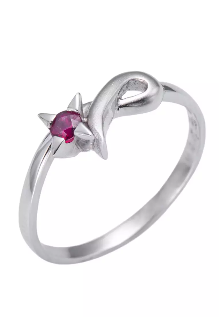 Buy LITZ LITZ 18K White Gold Diamond Ring XK-SR0370 Online | ZALORA ...