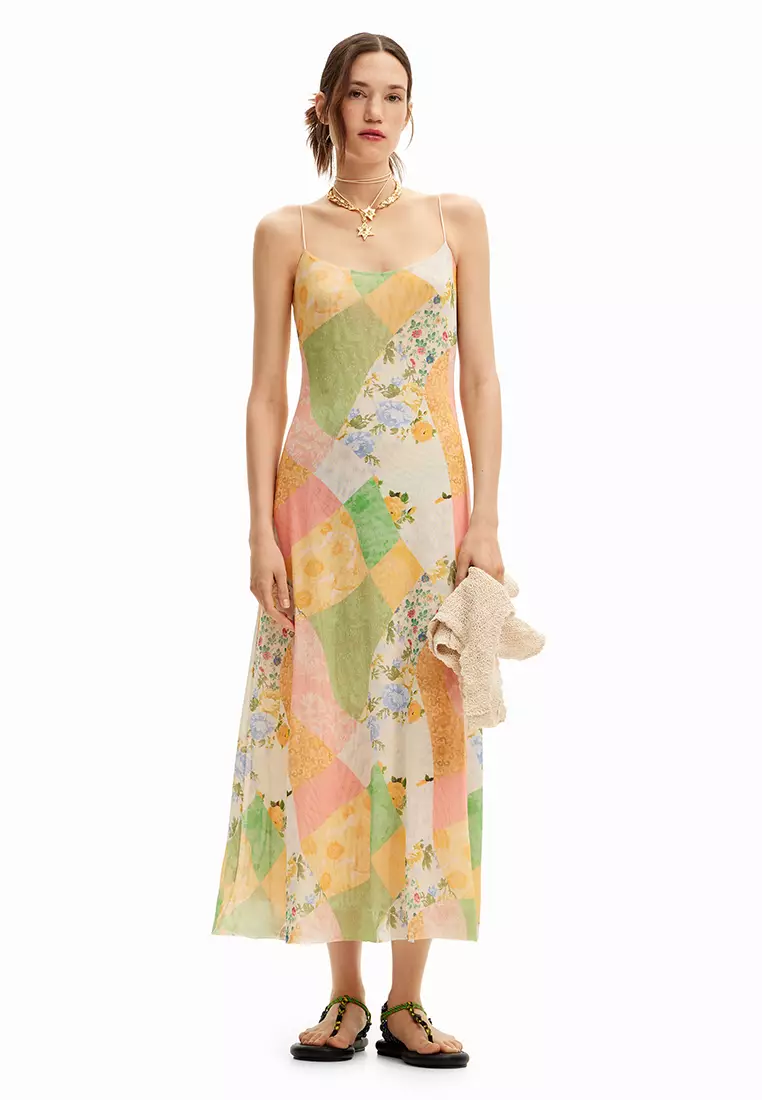Buy Desigual Desigual Woman Hybrid midi dress. Online | ZALORA Malaysia