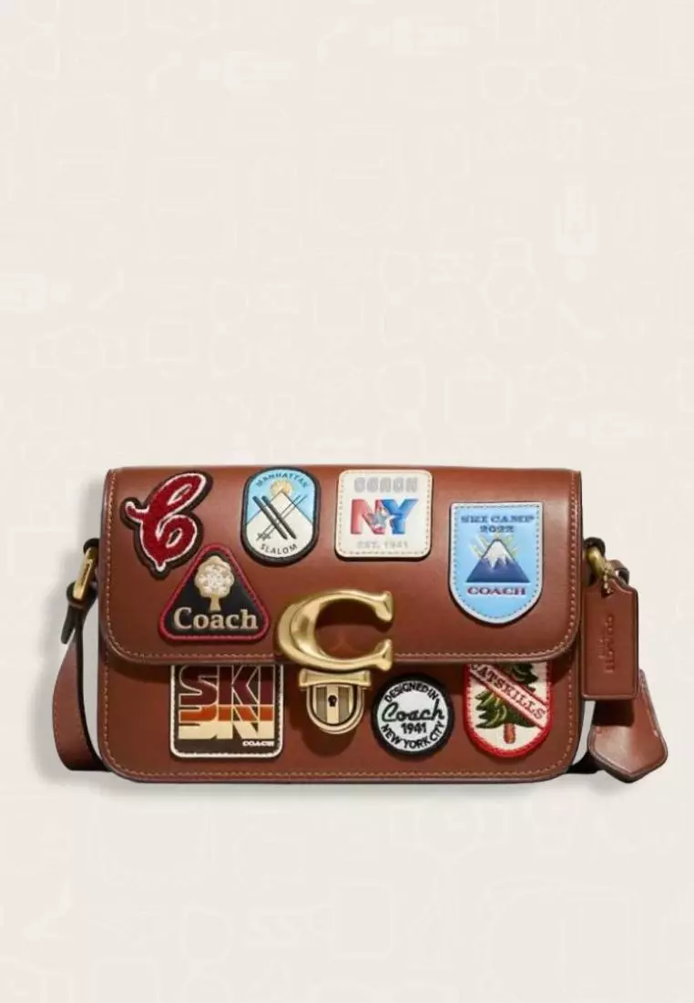 Jual Coach Coach Studio Shoulder Bag 19 With Patches 1941 Saddle ...