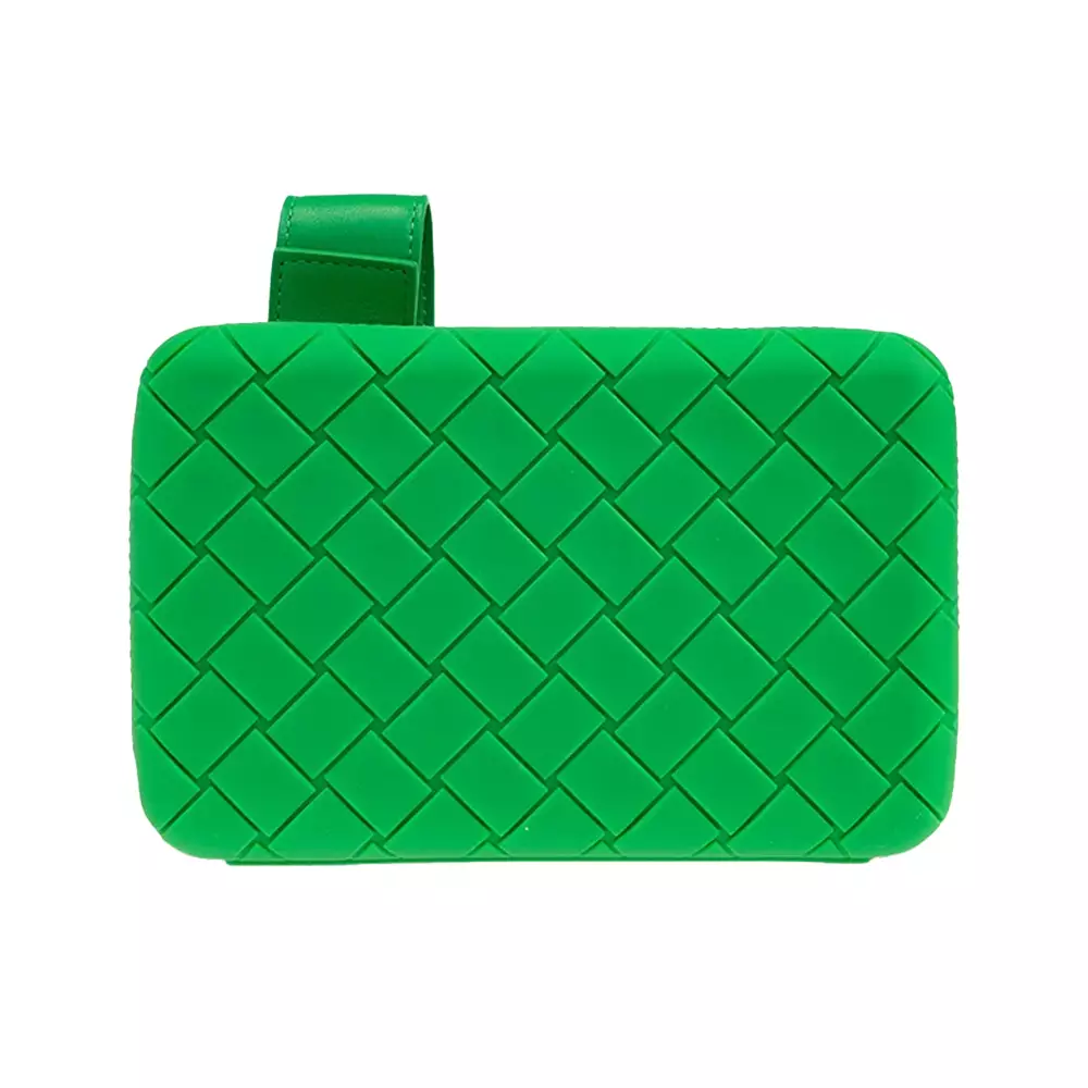 Jual BOTTEGA VENETA Bottega Veneta Clutch Tech Rubber Parakeet Original ...