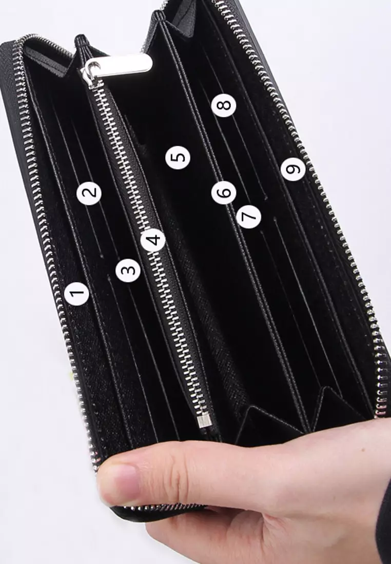 Buy ZITIQUE Pressure double folding long wallet 2025 Online | ZALORA