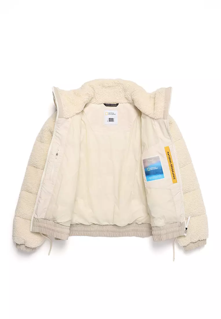 National Geographic Women’s PUFFIN Fleece Down Jacket 2024 | Buy ...