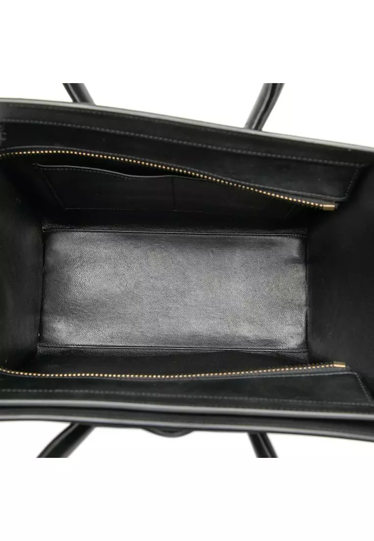 Buy CELINE Pre-Loved Celine Micro Tricolor Nubuck And Drummed Calfskin ...