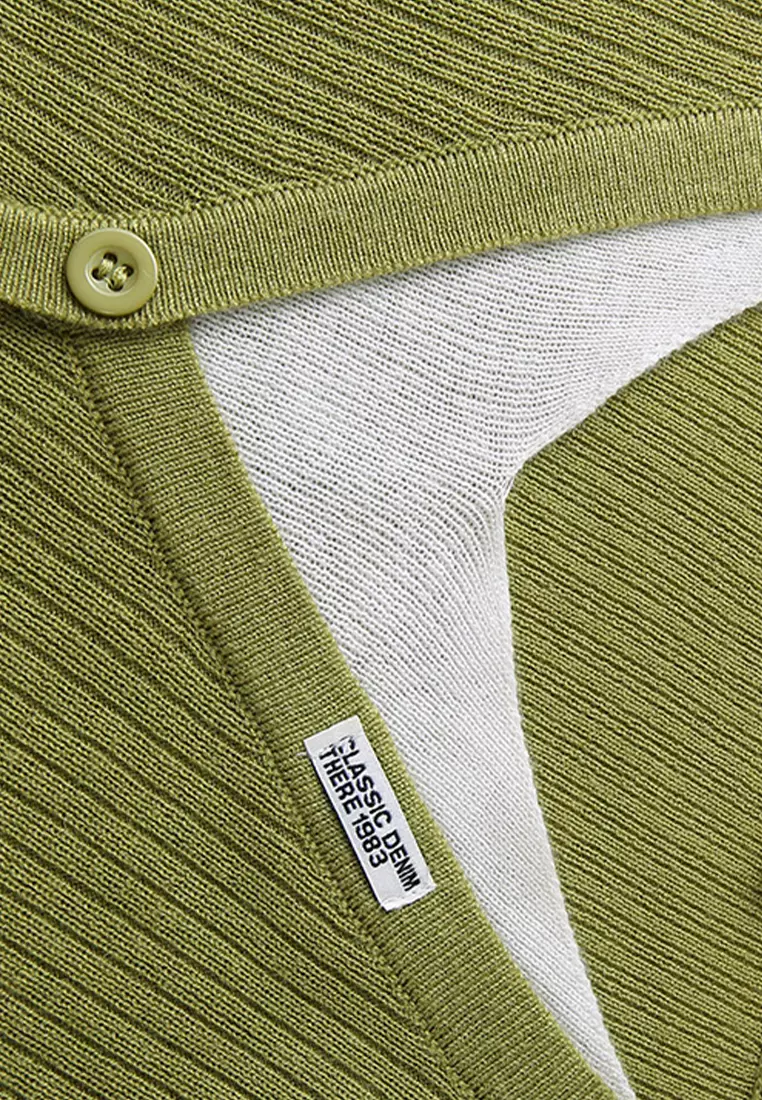 Buy A-IN GIRLS Fake Two-Piece Paneled V-Neck Long-Sleeve Sweater Online ...