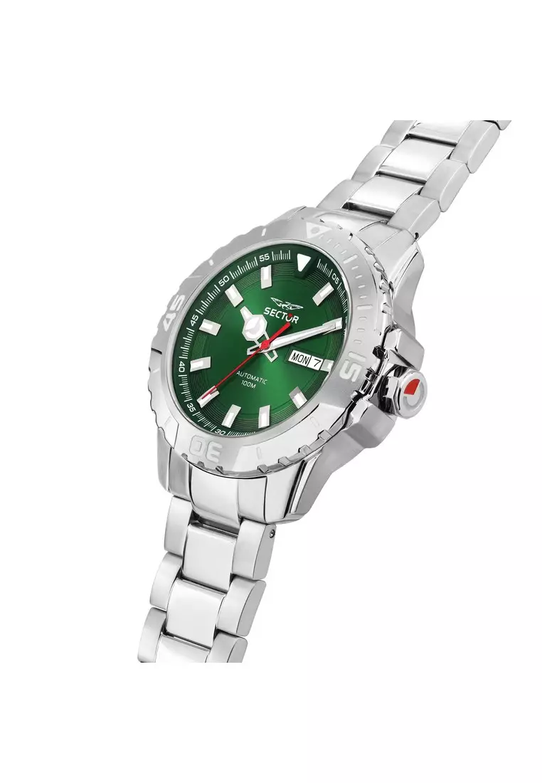 Buy Sector Sector Legend 43mm Men's Automatic Green Watch R3223135006 ...