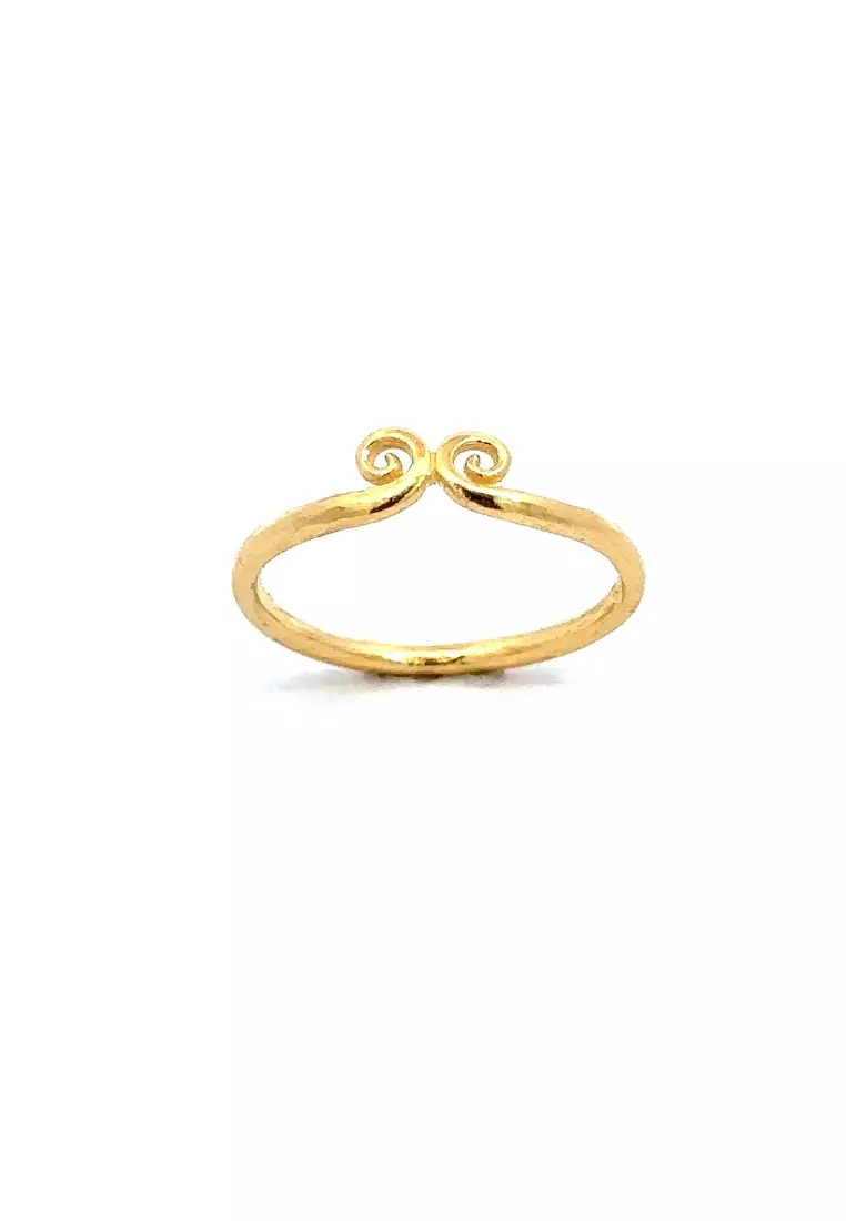線上選購 Poh Kong POH KONG 916/22K Yellow Gold Assorted Tight Spell Ring | ZALORA 台灣