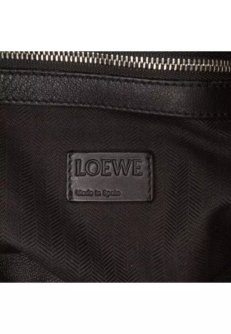 Buy Loewe Pre-Loved Loewe Medium Striped Leather Flamenco Knot Tote ...