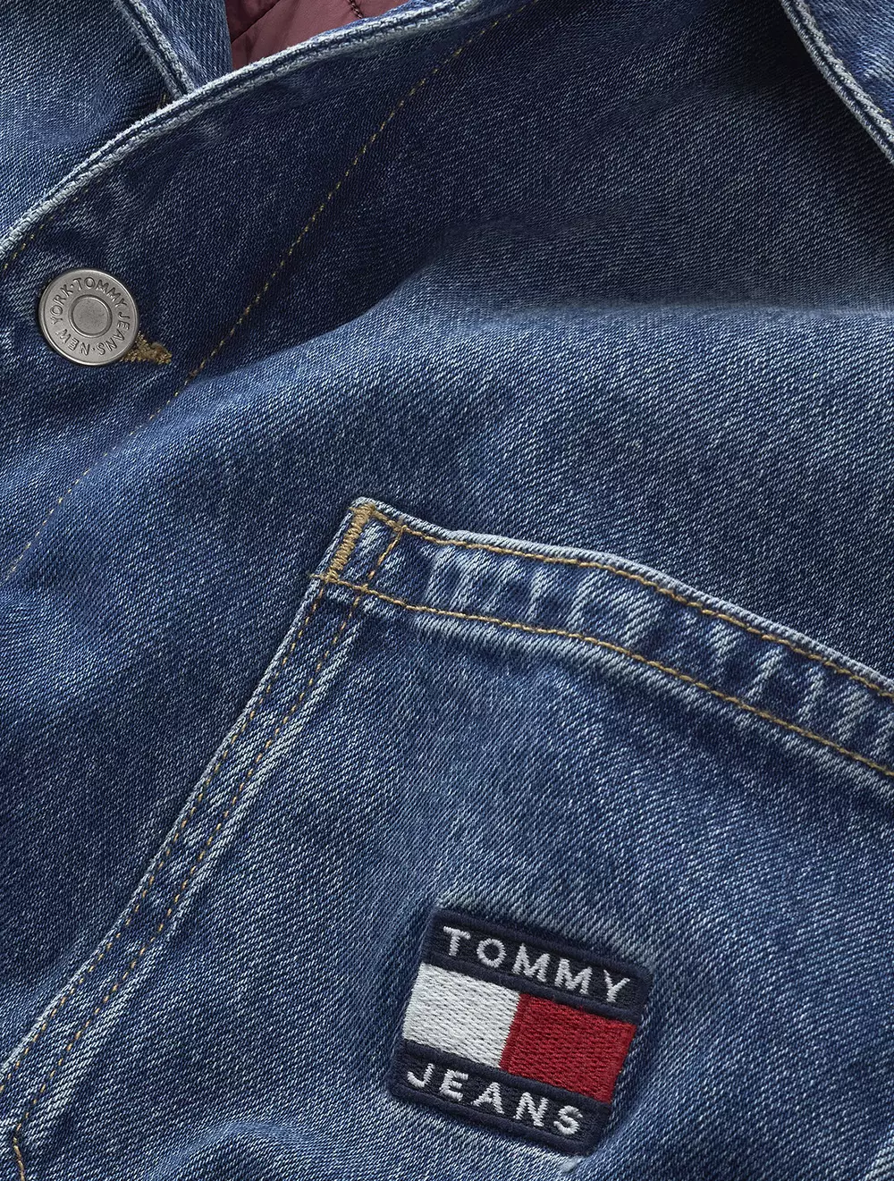 Jual Tommy Hilfiger Tommy Jeans - Aiden Vintage Denim Overshirt - Blue ...