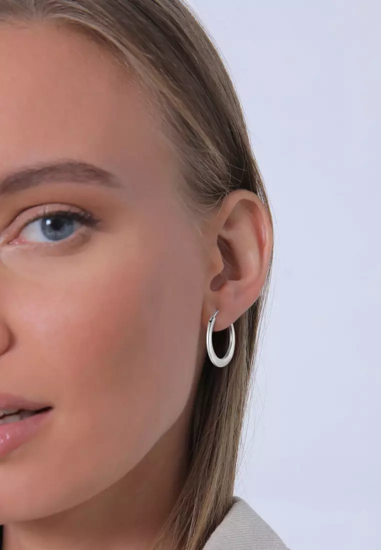Buy ELLI GERMANY Teardrop Hoops – 925 Silver 2026 Online | ZALORA