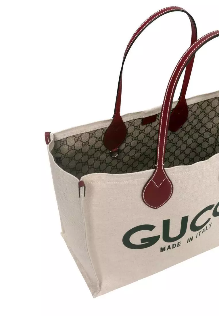 Buy Gucci With Gucci Print Tote Bag 2025 Online | ZALORA