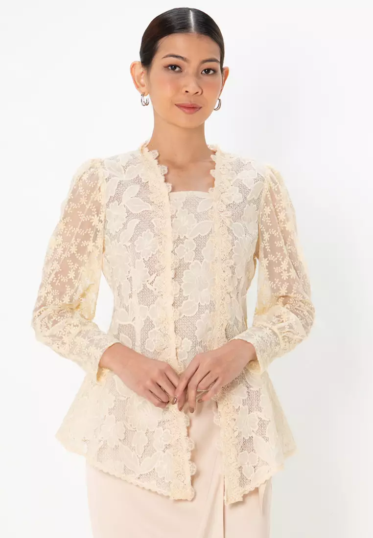 Buy EMBARA Java Kebaya Top Online | ZALORA Malaysia