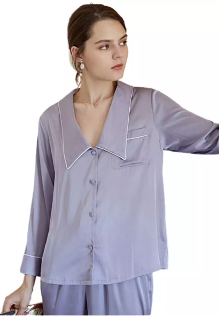 Buy THE LOUNGE EDIT Clemz Loungewear Pants Set 2025 Online | ZALORA Philippines