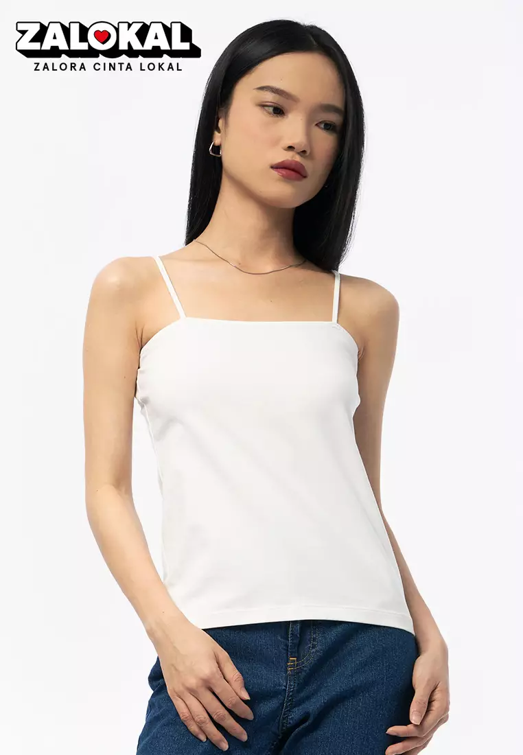 Jual COLORBOX Basic Square Neck Camisole Original 2024 | ZALORA Indonesia