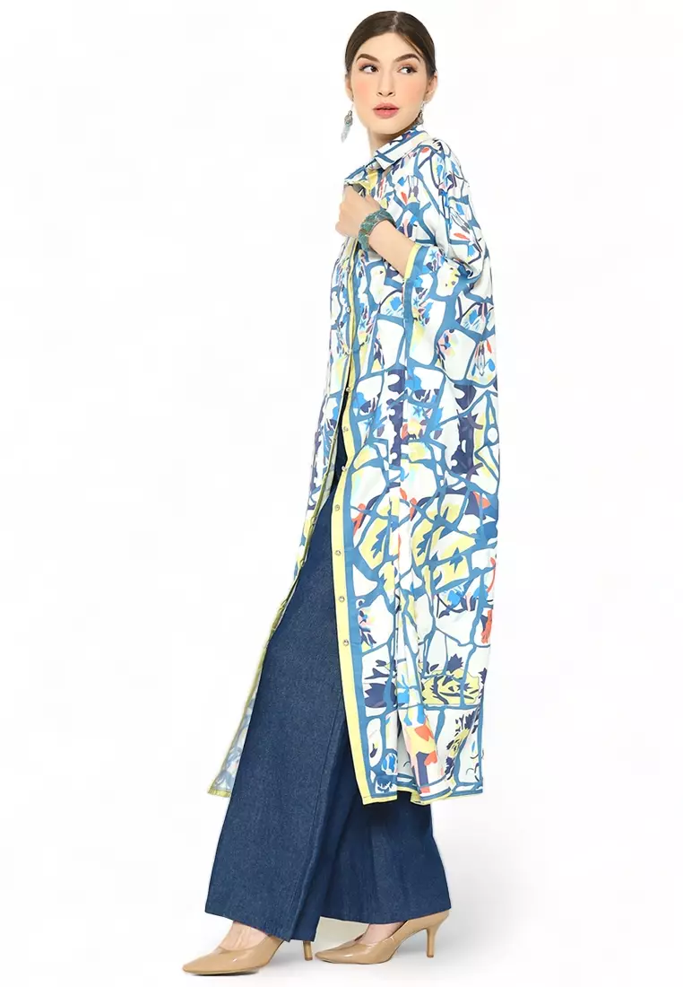 Buy Kanzi by liza yahya Kanzi Collared Kaftan 2026 Online | ZALORA