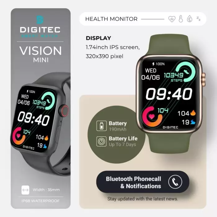 Jual Digitec Digitec Mini Vision Karet Hijau Original 2025 | ZALORA ...