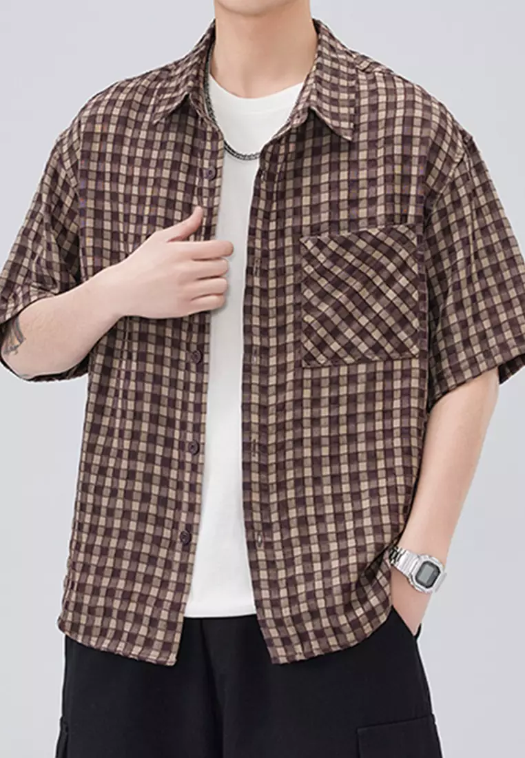 Buy Twenty Eight Shoes Loose Casual Plaid Shirt AY-D1358 2026 Online ...