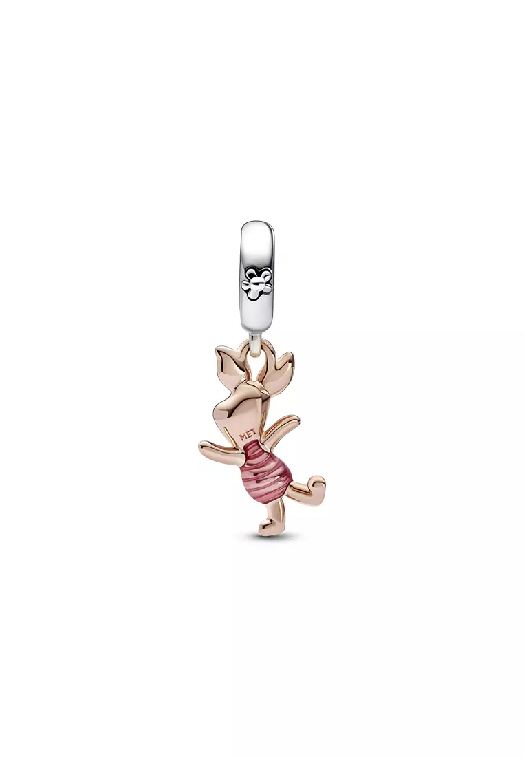 Buy PANDORA Pandora x Disney 14k Rose Gold Plated Winnie the Pooh Piglet Dangle Charm Online ...