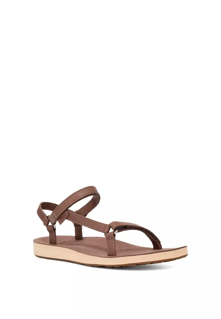 Buy Teva Women's Original Universal Slim Leather Sandals - Acorn ...