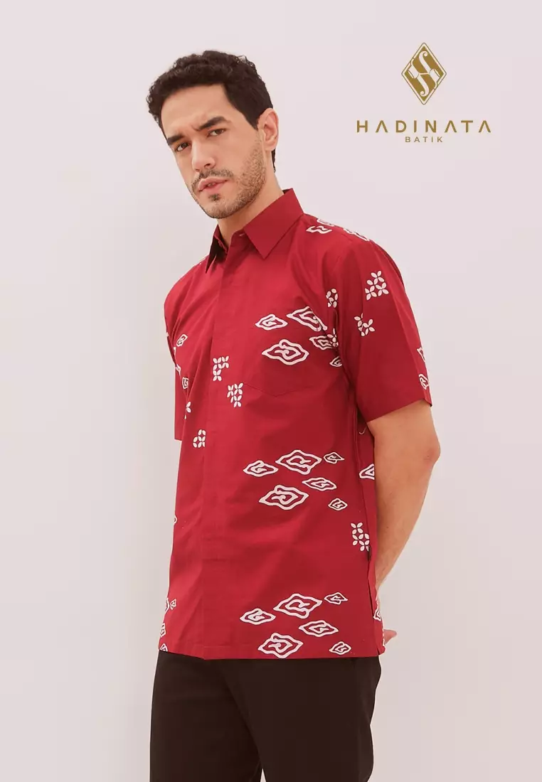 Jual Hadinata Batik Signature Hadinata Batik Pria Kemeja Pendek Cap ...