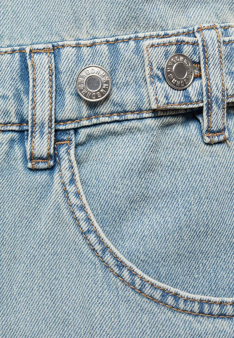Jual Mango Denim Jumpsuit With Multi-Position Buttons Original 2025 ...