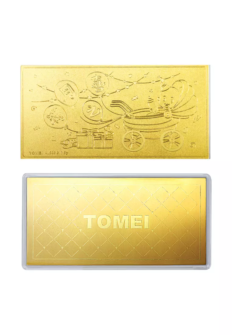 Buy TOMEI TOMEI [Online Exclusive] Baby Fullmoon Celebration Gold Wafer ...