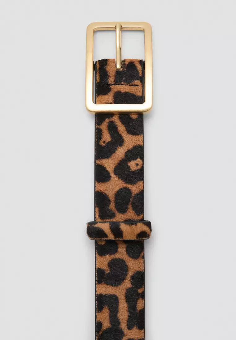 Buy Mango Leopard Leather Belt 2025 Online | ZALORA Philippines