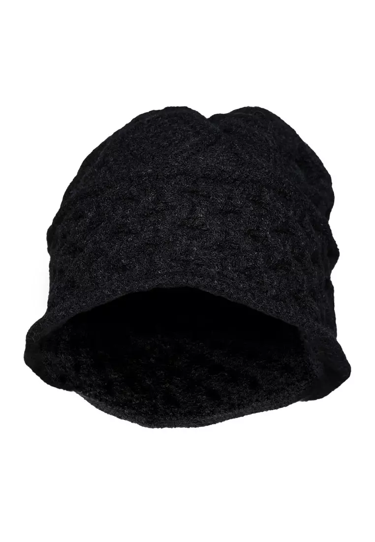 Buy London Rag Knit Bucket Hat In Black 2026 Online | ZALORA
