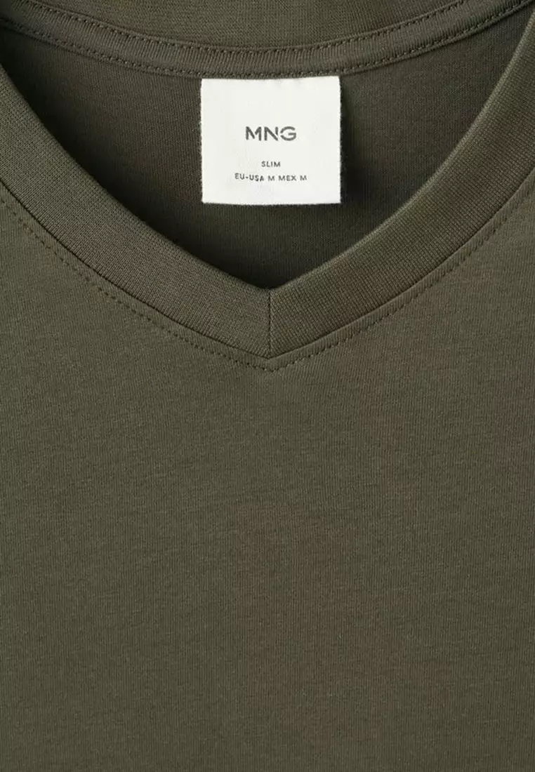 Buy MANGO Man Slim Fit T-Shirt 2026 Online | ZALORA
